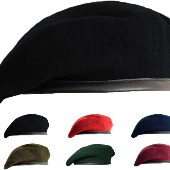Accessories | British Military Berets For Men And Womenwool And Leather ...